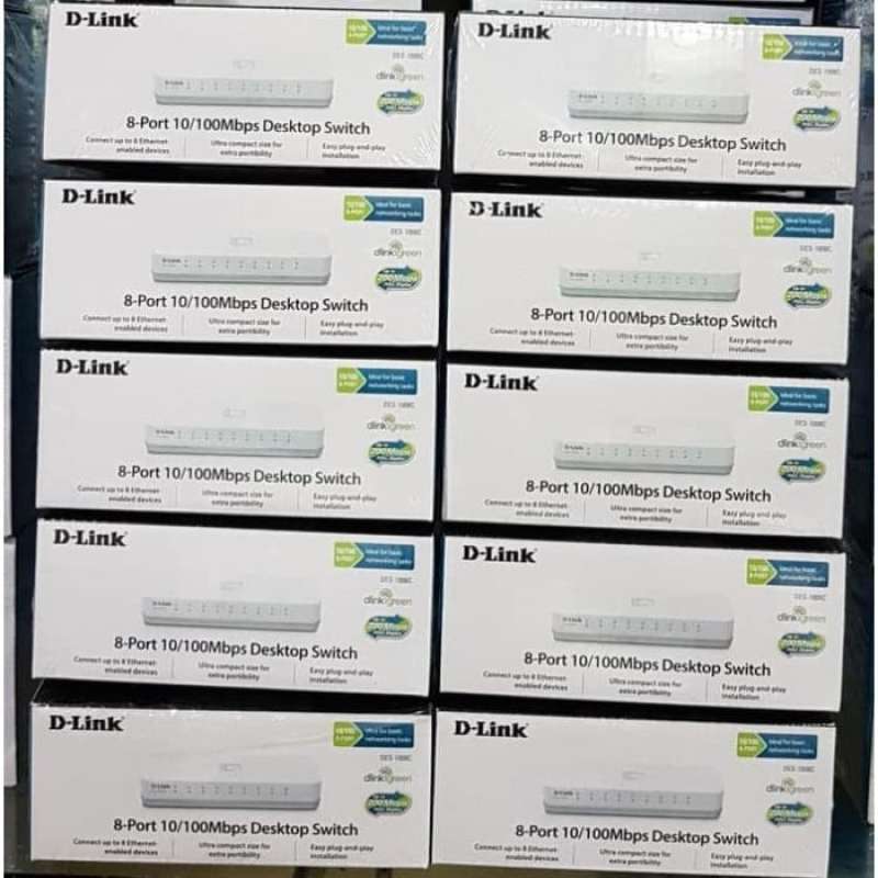 Promo DES-1008C Switch 8 port, Dlink 8 port desktop switch hub Diskon ...