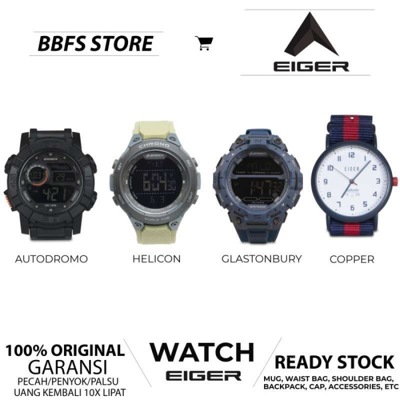 Promo EIGER Original helicon watch jam tangan digital pria adventure ...