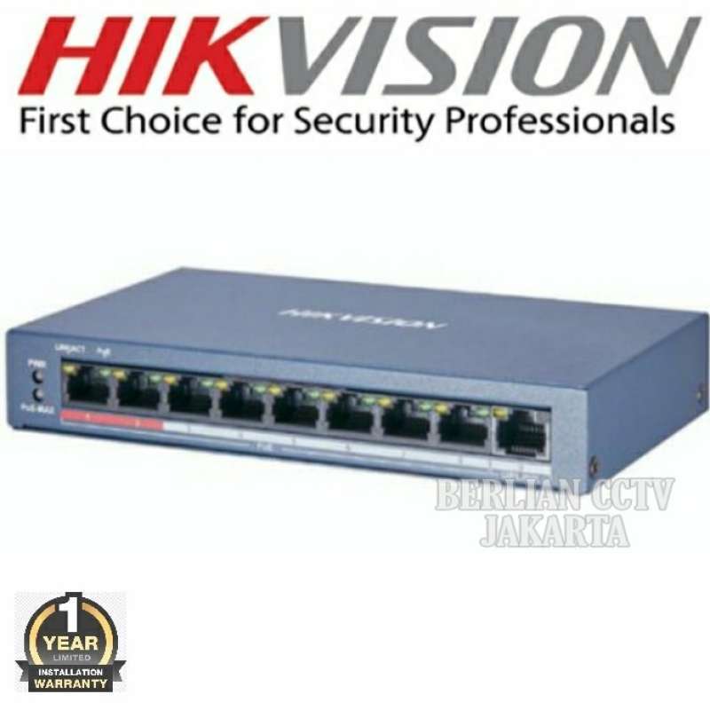 Promo POE SWITCH HIKVISION DS-3E0109P-E/M(B) 8-PORT 100MBPS LONG-RANGE ... Promo POE SWITCH HIKVISION DS-3E0109P-E/M(B) 8-PORT 100MBPS LONG-RANGE ...
