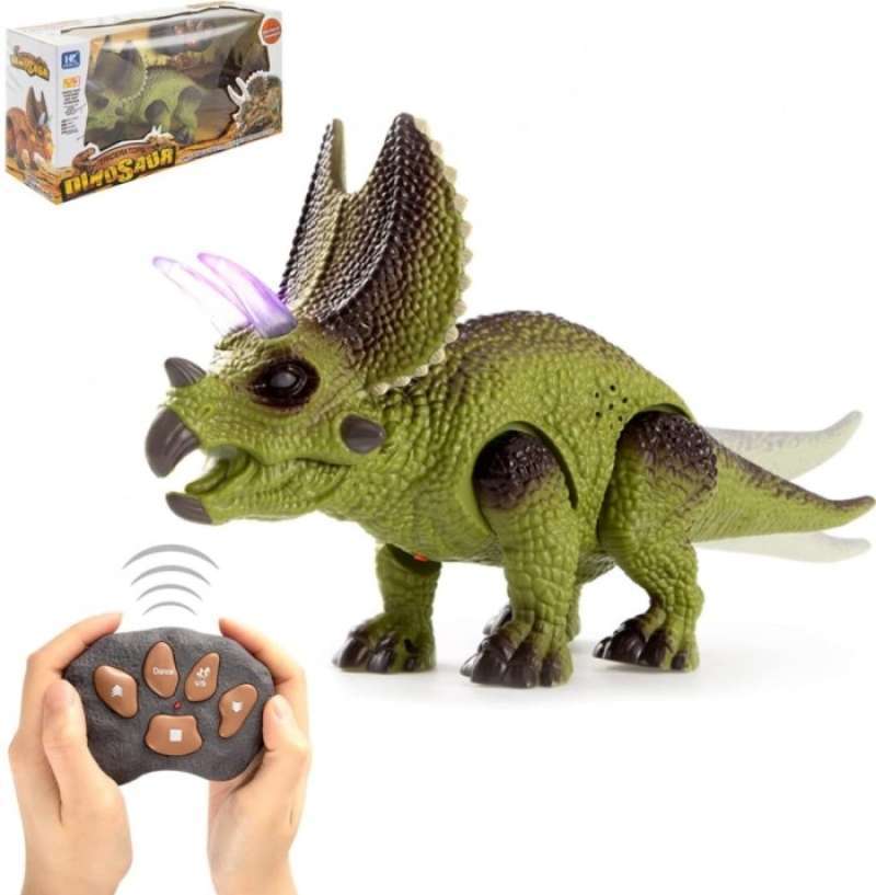Jual Mainan Anak Remote Control Dinosaurus Triceratops Dino Rc Dinosaur ...