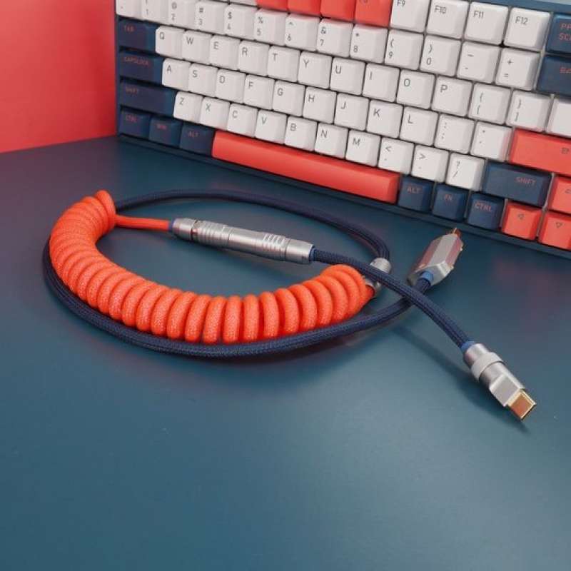 Jual type c coiled cable mechanical keyboard by all-in gaming shop di ...