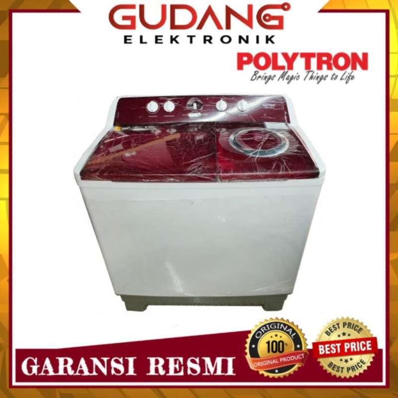 Jual Mesin Cuci 2 Tabung Polytron Pwm 1402 X Twin Tub Polytron Pwm1402r ...