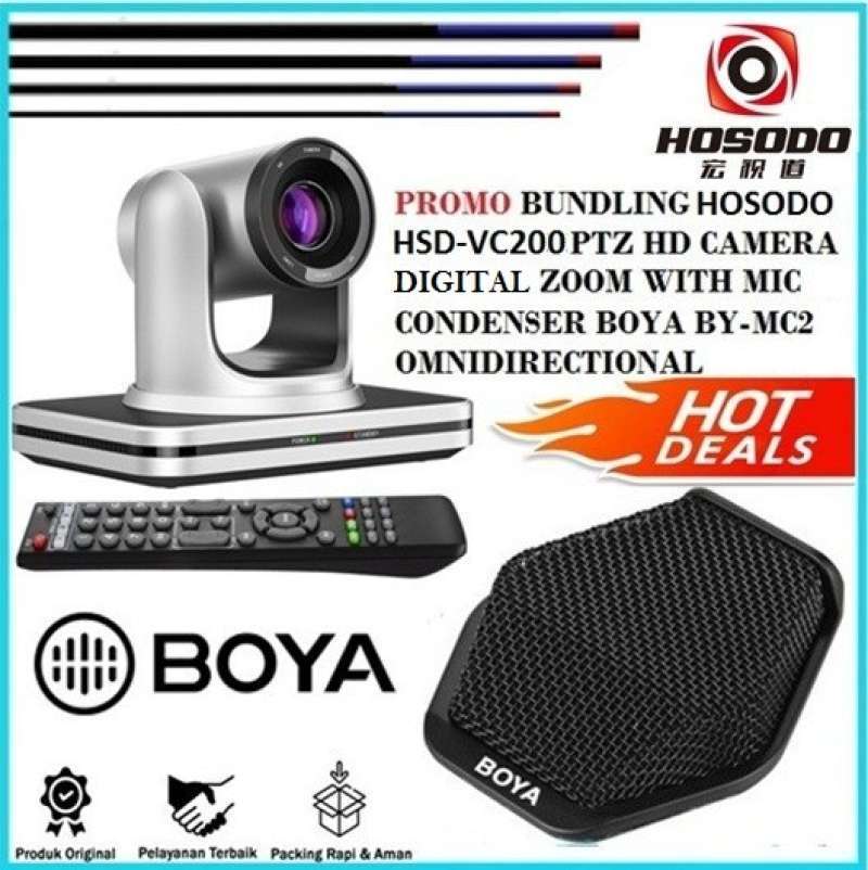 Promo Hosodo Ptz Camera Hsd-Vc200 Zoom With Conference Mic Boya By-Mc2 ...