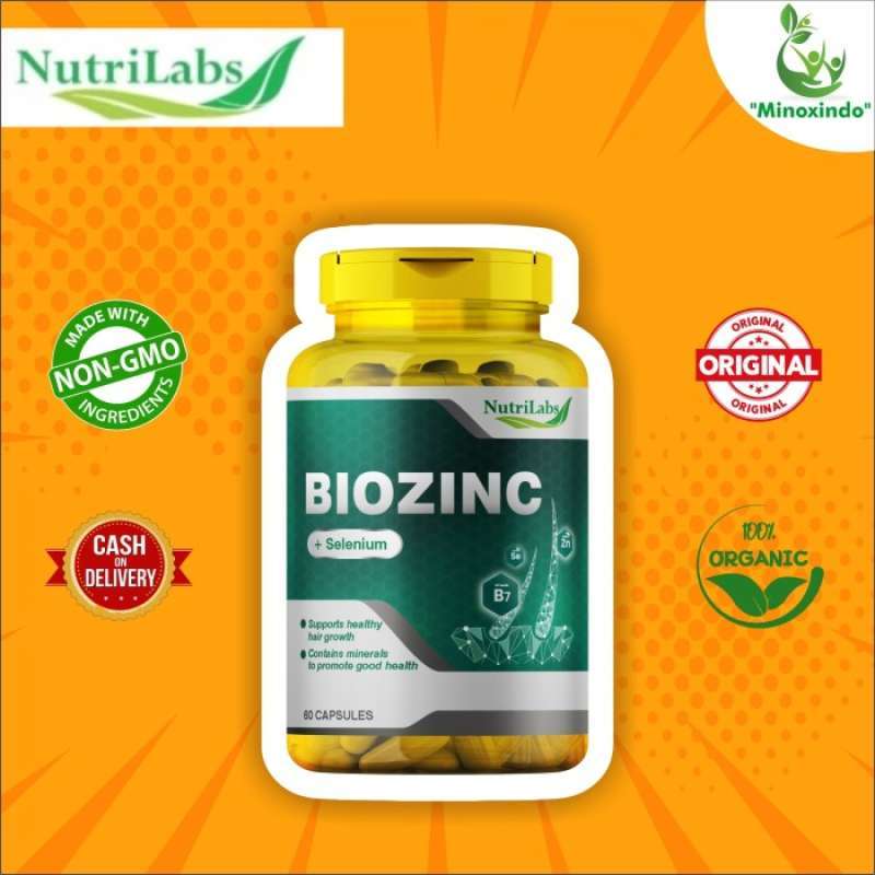 Promo biozinc biotin 10000mcg, zinc, selenium, nutrilabs vitamin rambut Diskon 1% di Seller ...