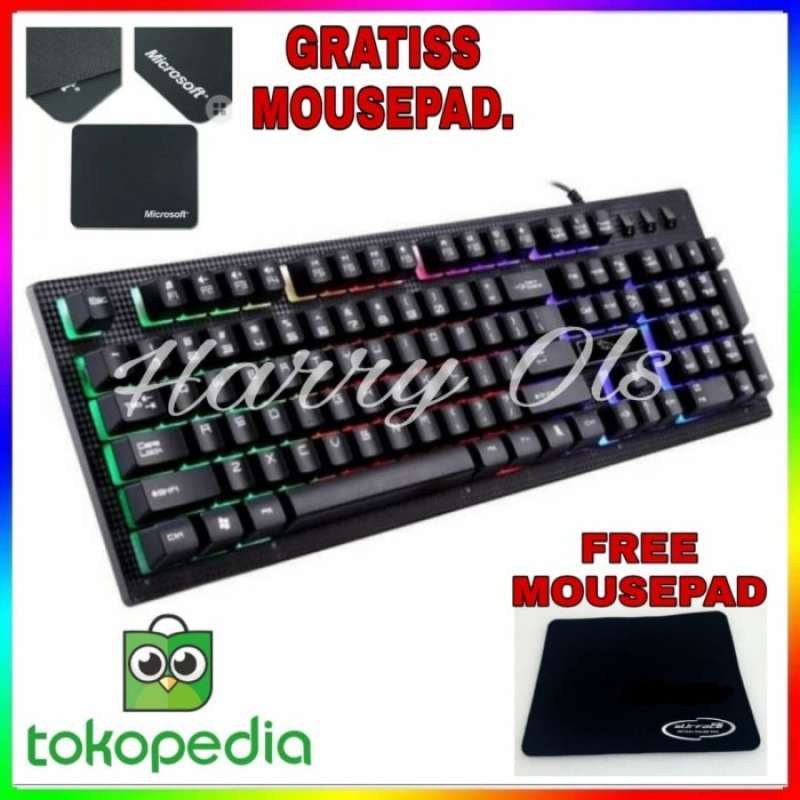 Promo Leopard G20 USB Gaming Keyboard LED Backlight Keyboard Gamer ...