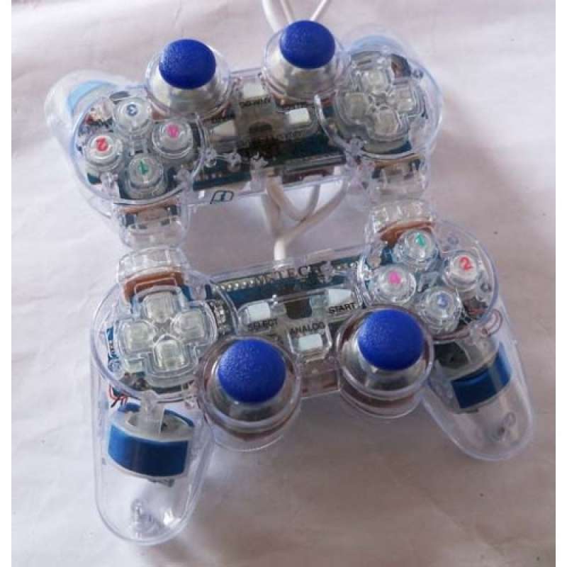 Jual Gamepad Joystick Double Transparan Analog Usb Di Seller Cora