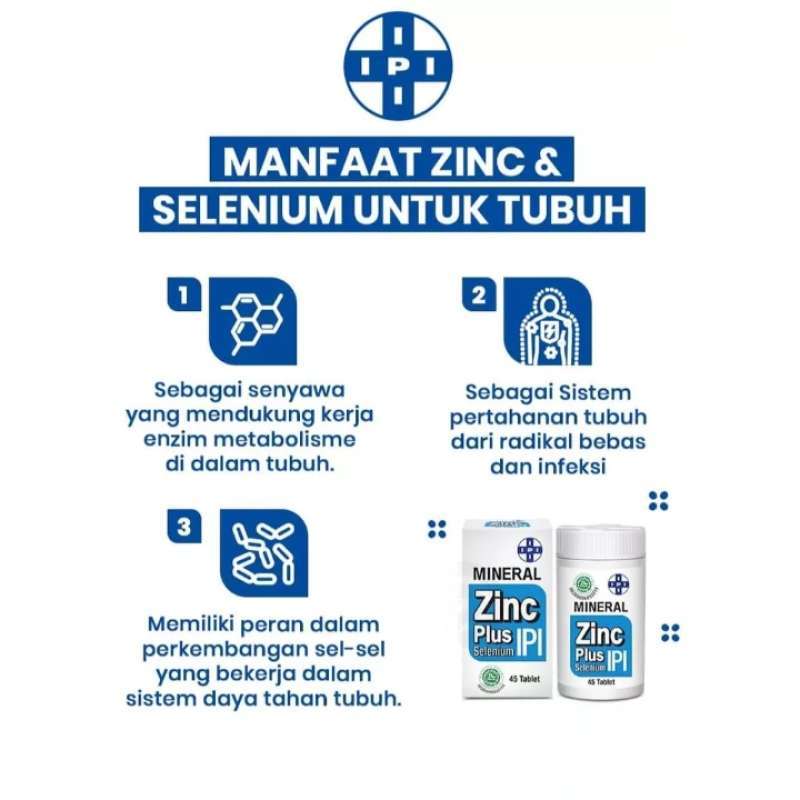 Jual Ipi Mineral Zinc Plus Selenium 45 Tablet Di Seller Hint Baby Shop ...
