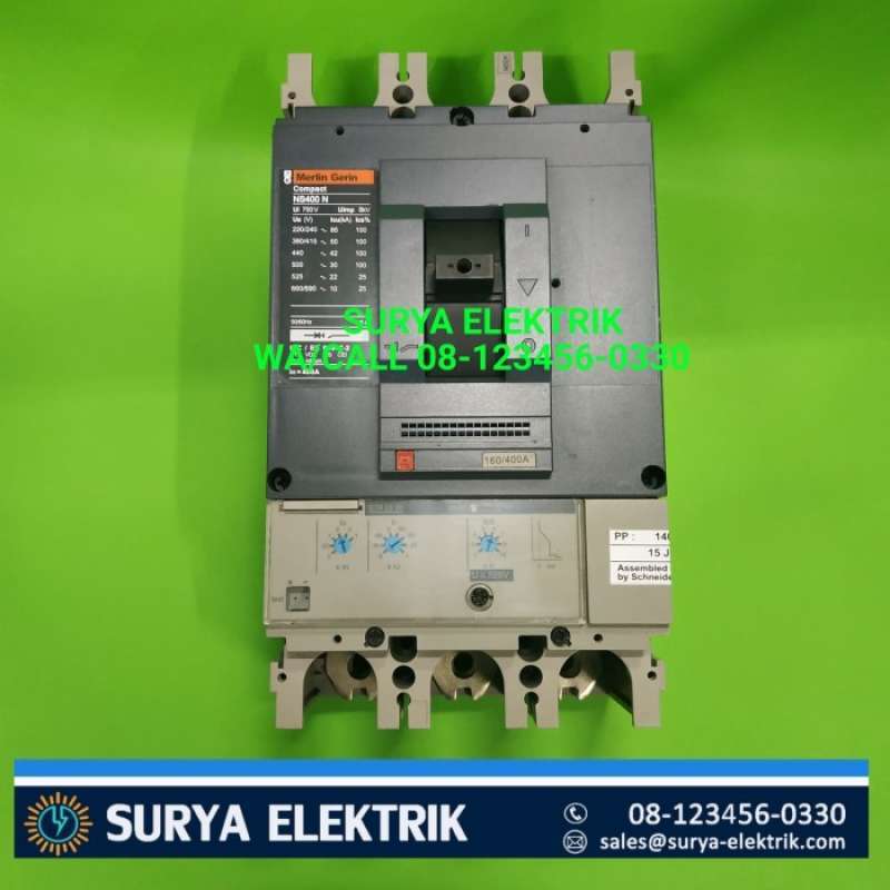 Promo MCB MCCB BREAKER MERLIN GERIN NS400N NS400 N 400A 400 amper 3P 3phase Diskon 23% di Seller ...