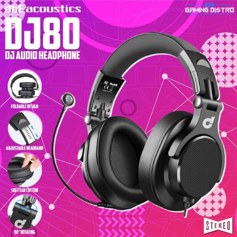 Promo Headset Gaming dbE Acoustics DJ80 Foldable with Detachable ...