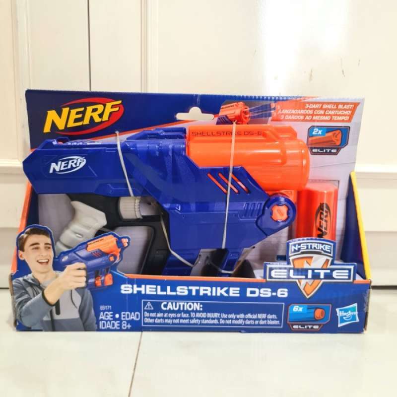 Promo Nerf E6171 Shellstrike DS-6 N-Strike Elite Original Hasbro Diskon ...
