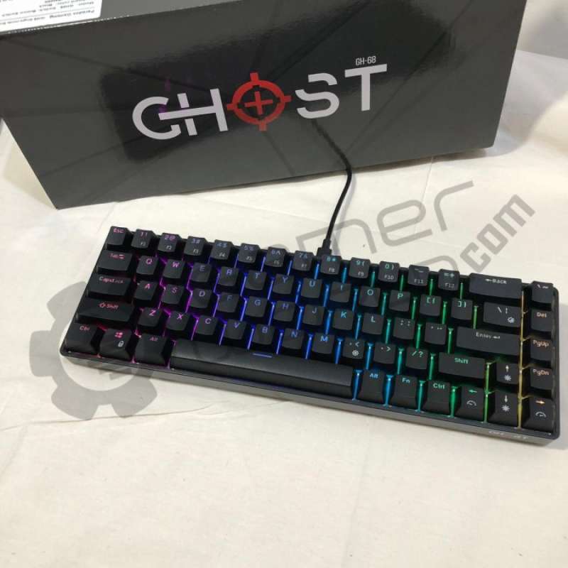 Promo Paradox Gaming GHOST IBM68K Black Mechanical Gaming Keyboard ...