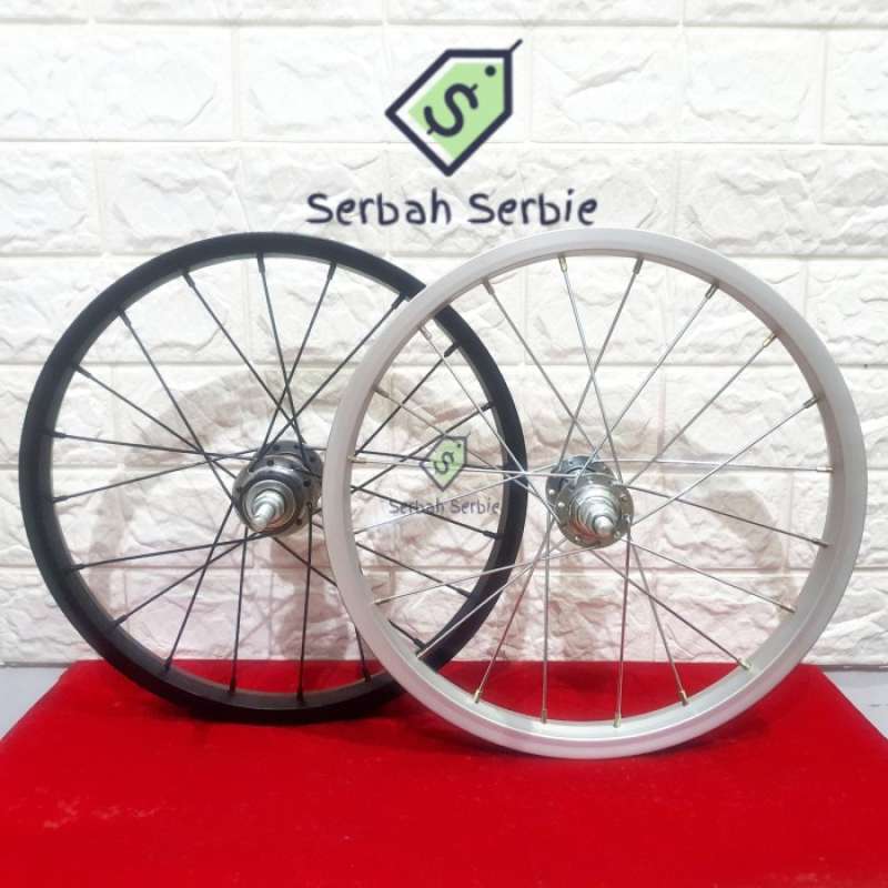 Jual velg rims sepeda 16 multi single speed roda 16 inch alloy wheelset ...