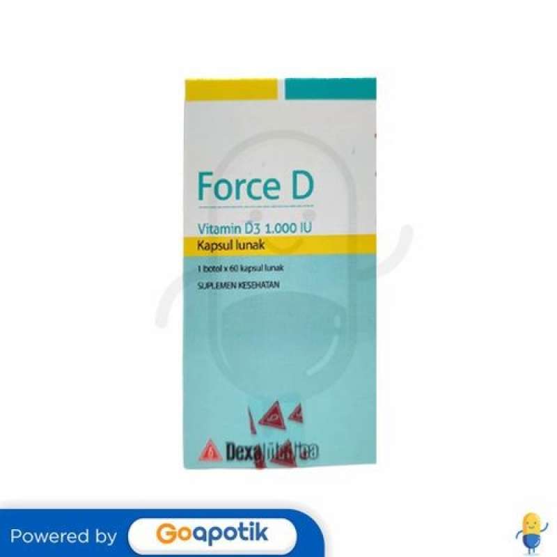 Jual Force D Vitamin D3 1000 Iu Botol 60 Kapsul di Seller Makmur ...