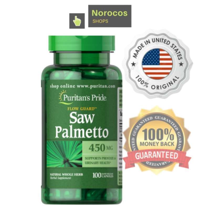 Promo Puritan Pride Saw Palmetto Flow Guard 450 Mg 100 Capsules Diskon 2% Di Seller Zebaa Shop ...