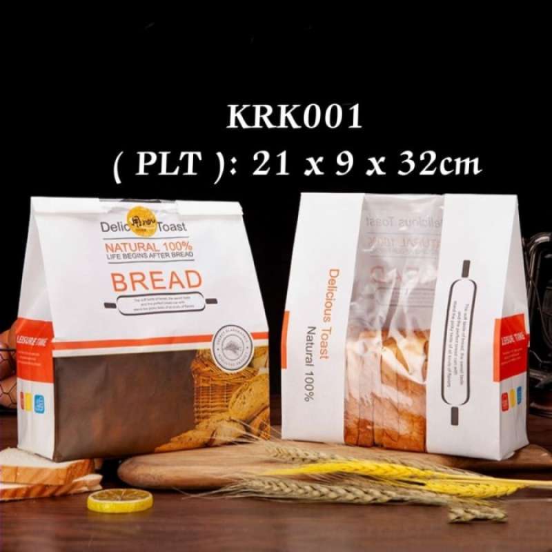 Promo Kemasan Kertas Roti Krk001/ Plastik Kertas Roti/ Kemasan ...