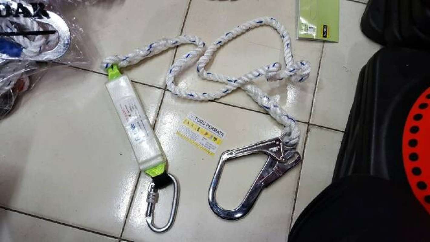 Promo Tali Body Harness/lanyar Single Absorber Hook Besar Diskon 23% Di ...