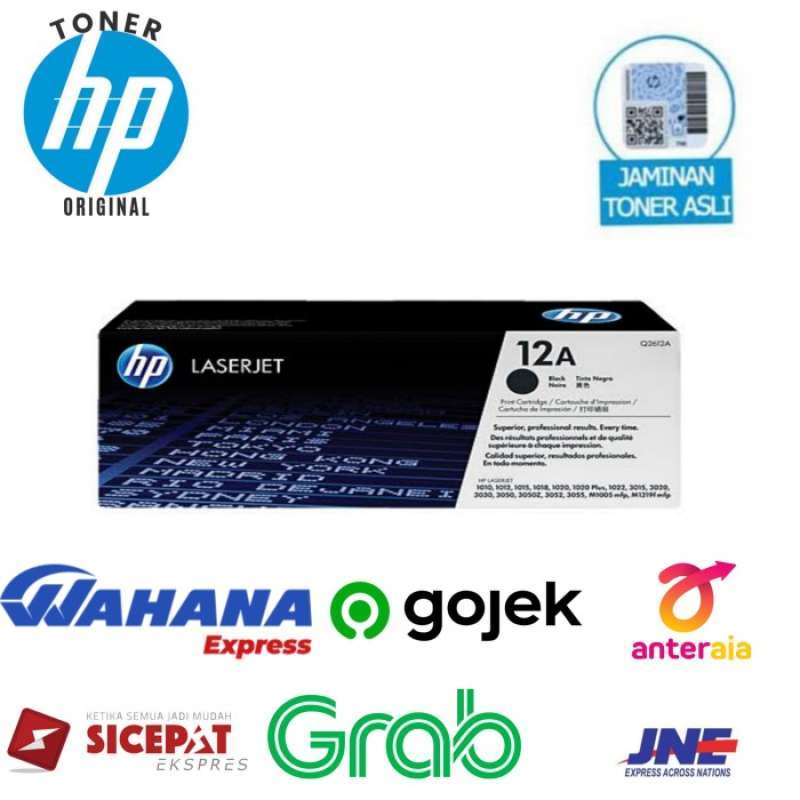 Promo TONER HP LASERJET 12A BLACK ORIGINAL Diskon 23% di Seller Cuanz Store - Kalibata, Kota ...