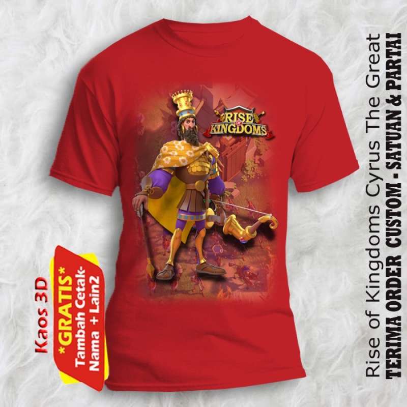 Jual Baju Game Rise Of Kingdoms Cyrus The Great Anak Dan Dewasa Model ...