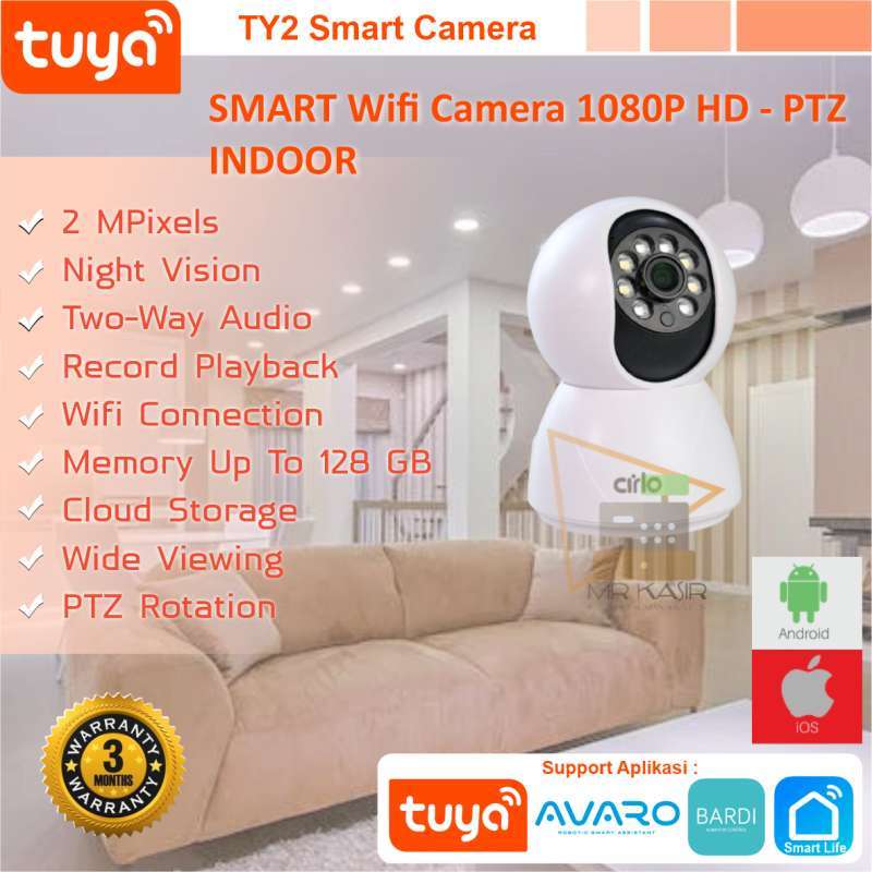 Jual TUYA CIRLO TY2 INDOOR PTZ Camera CCTV Smart IP Cam CCTV WiFi 1080P ...