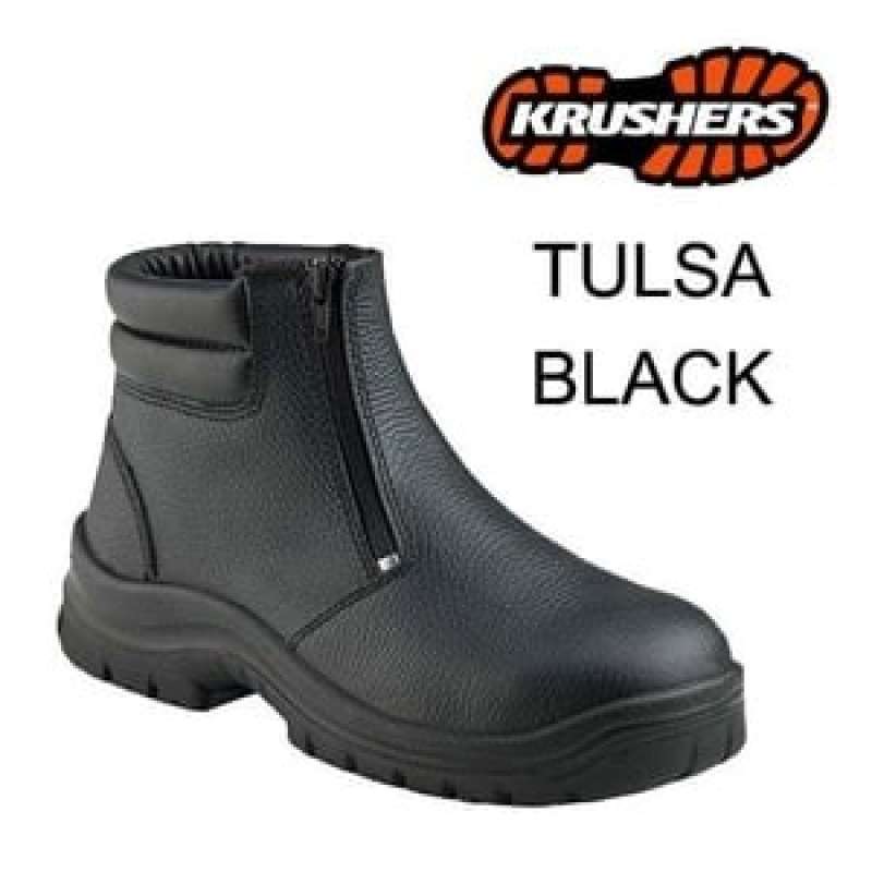 Promo Safety Shoes Krusher Tulsa Black Ori / Sepatu Safety Diskon 23% ...