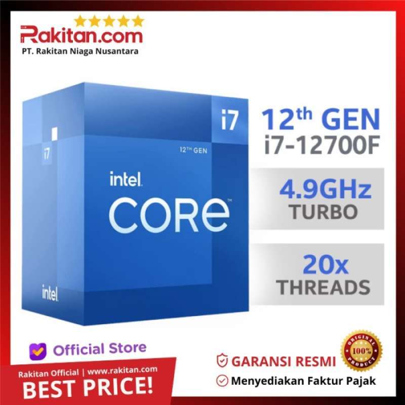 Promo Intel Core I7 12700F / I7-12700F [Box] Socket LGA 1700 Diskon 23% di Seller Vegara Store ...