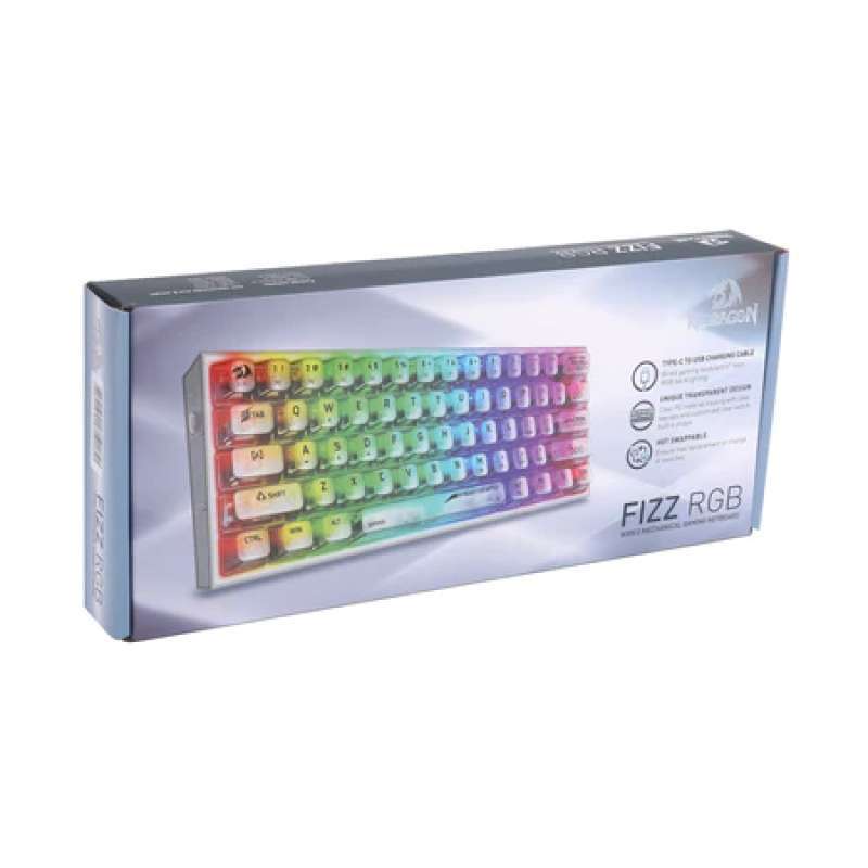 Jual Redragon Mechanical Gaming Keyboard Transparent Rgb Fizz - K617ct ...