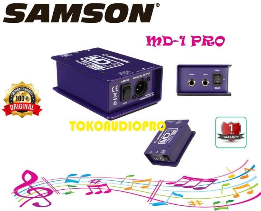 Jual Samson Md1 Pro 1-channel Passive Instrument Direct Box Di Seller ...