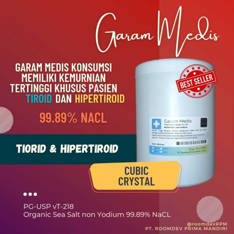 Jual Garam Medis Steril - Terapi Anosmia Tiroid Hipertiroid Luka ...