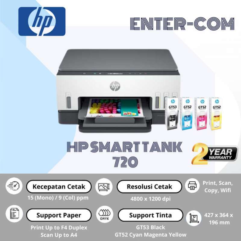 Jual Printer Hp Smart Tank 720 Print Scan Copy di Seller Tunnel store ...