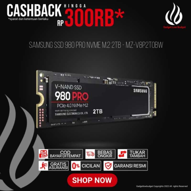 Promo SSD 980 PRO 2TB PCIe NVMe Gen4 Internal Gaming SSD M.2 Diskon 23% ...