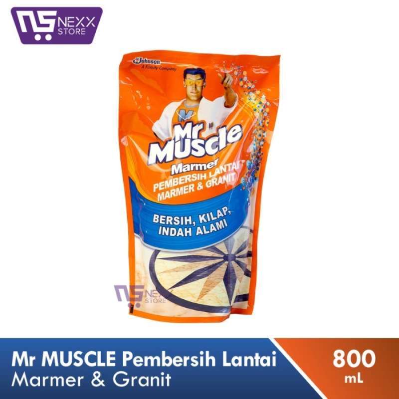 Jual Mr Muscle Pembersih Lantai Marmer & Granit Pouch 800ml - Box Di ...