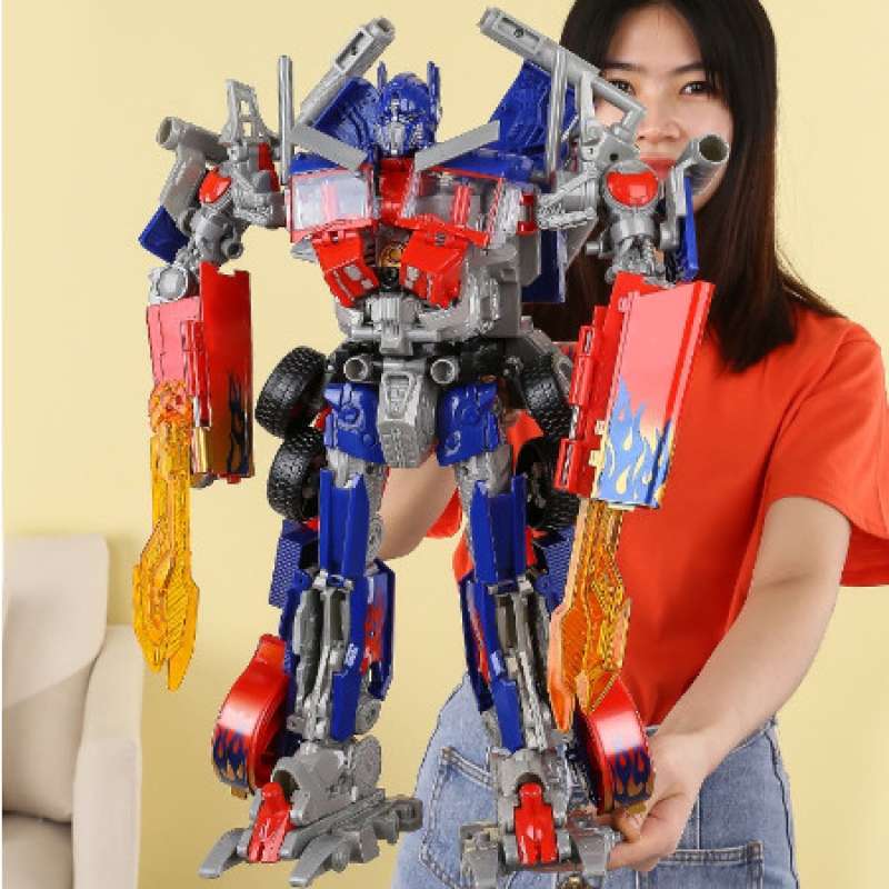 Promo Mainan Robot Transformers Super Jumbo Optimus Prime Dan Bumblebee ...