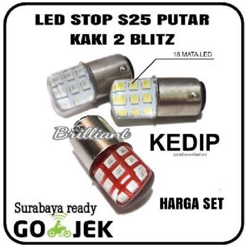 Promo Lampu Stop S25 Putar LED Jelly - 12v 24v Blitz Saat Di Rem - Harga Set Diskon 2% di Seller ...