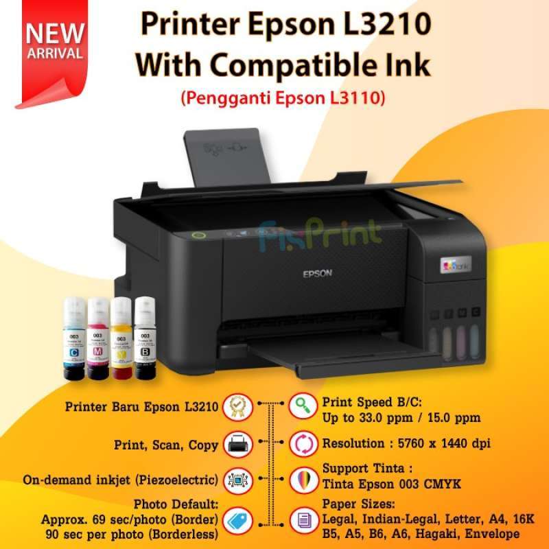 Promo Printer Epson Ink Tank EcoTank L3110 All-in-one Pengganti Epson ...