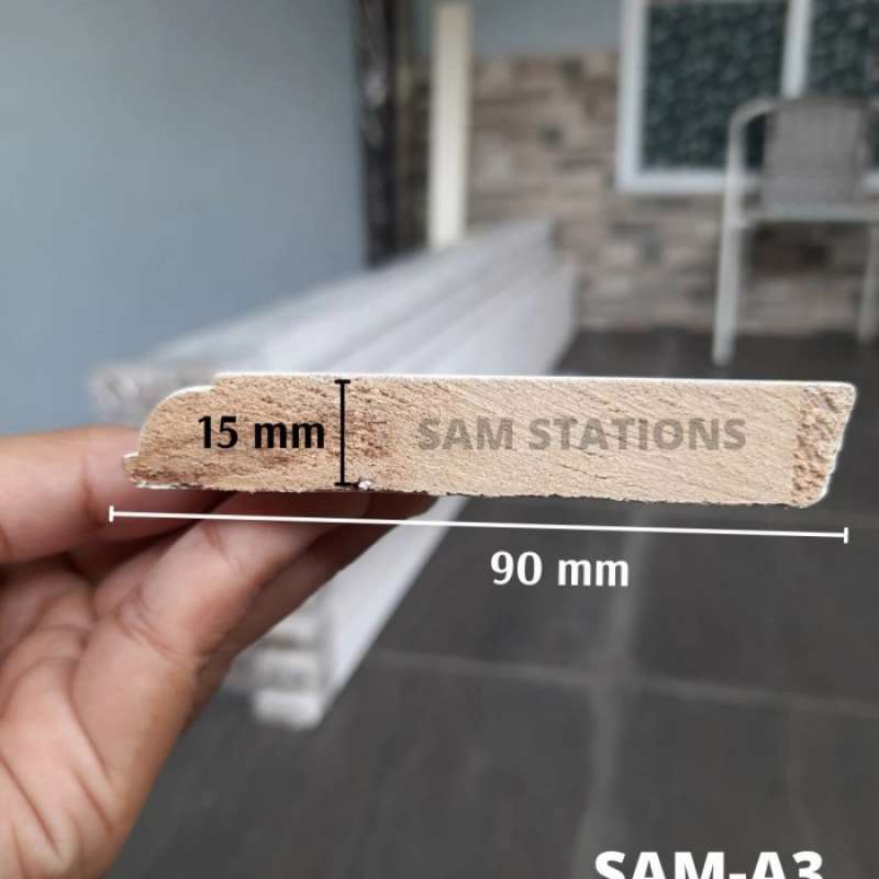 Promo Sam-A3 List Kayu Wall Moulding Wainscoting Lis Dinding Profil ...