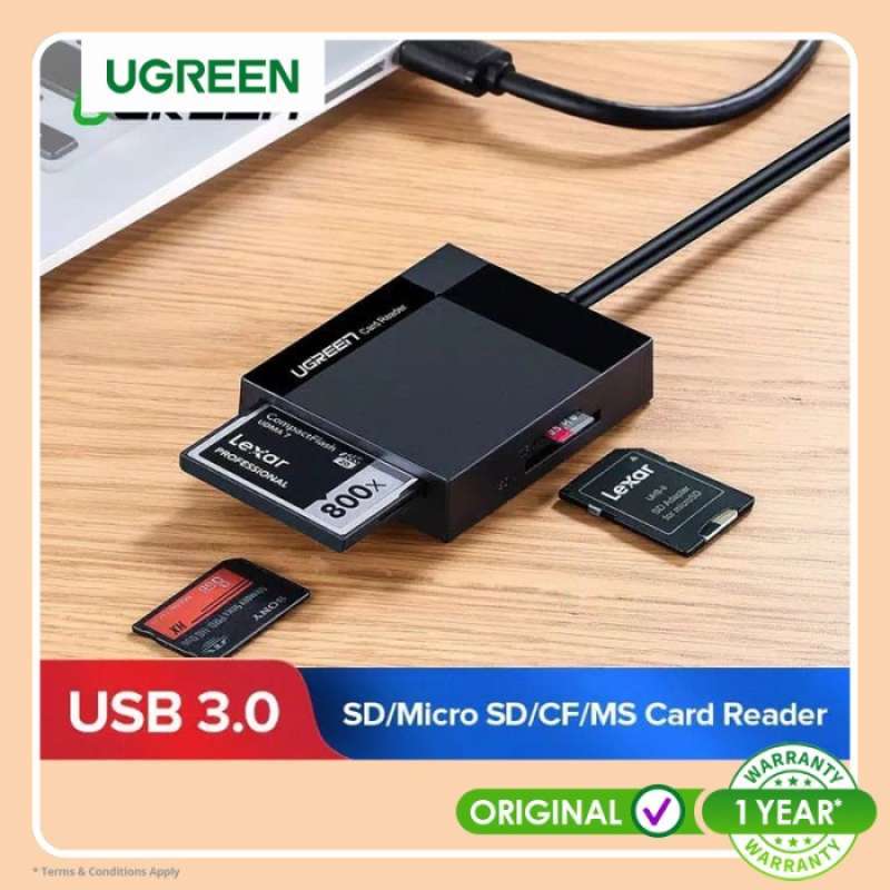 Jual Ugreen USB3.0 All in one Card reader with OTG type C plug 50cm-40755 di Seller Farere store ...