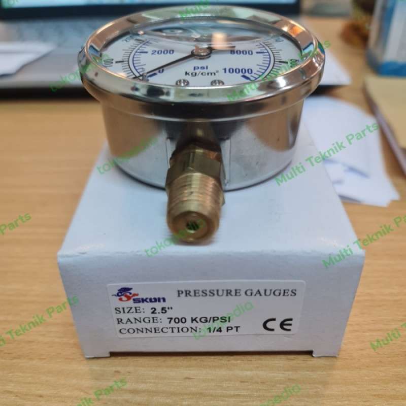 Jual Pressure Gauge Raket Stainless 2.5 Inch 10000 Psi / 700 Kg/bar Skon Di Seller Sasptr ...