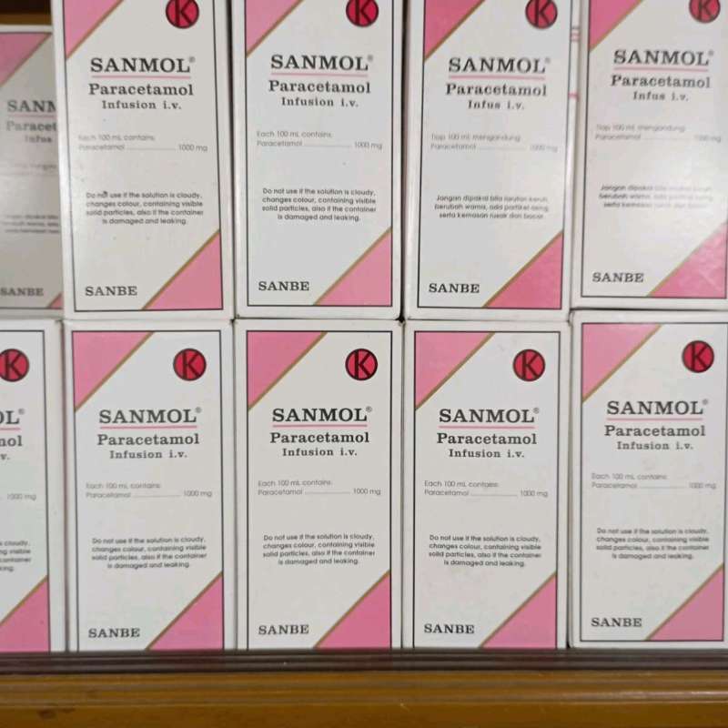 Jual Original sanmol ( Paracetamol )infus injeksi / box di Seller Sehat ...