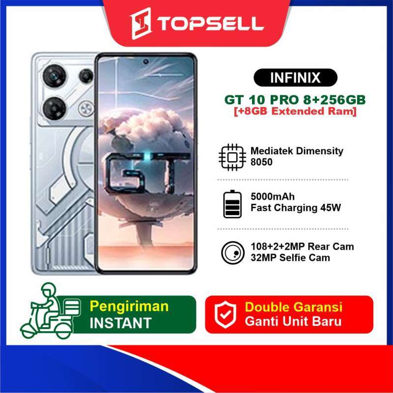 Jual Infinix GT 10 Pro 8+256GB [+8GB Extended RAM] Garansi Resmi Infinix Indonesia 1 Tahun di ...