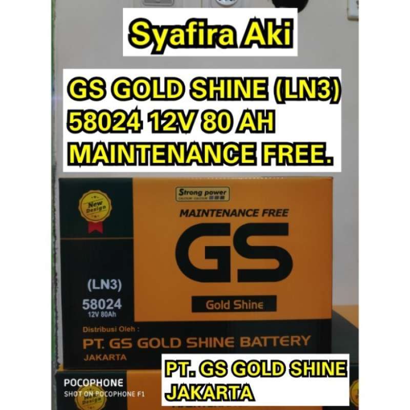 Jual Aki Din 84 / 58024 Gs Mf 12 Volt 80 Ampere Di Seller Terpercaya Shop - Harapan Jaya, Kota ...
