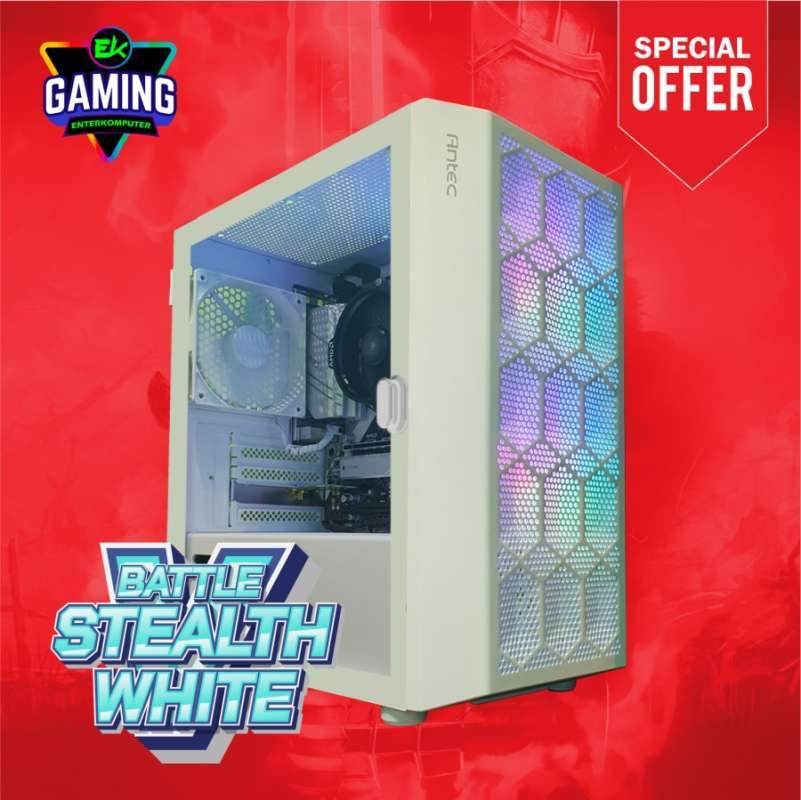 Promo PC Rakitan EK Gaming BattleStealth WHITE - Ryzen 5 5600G 16GB ...