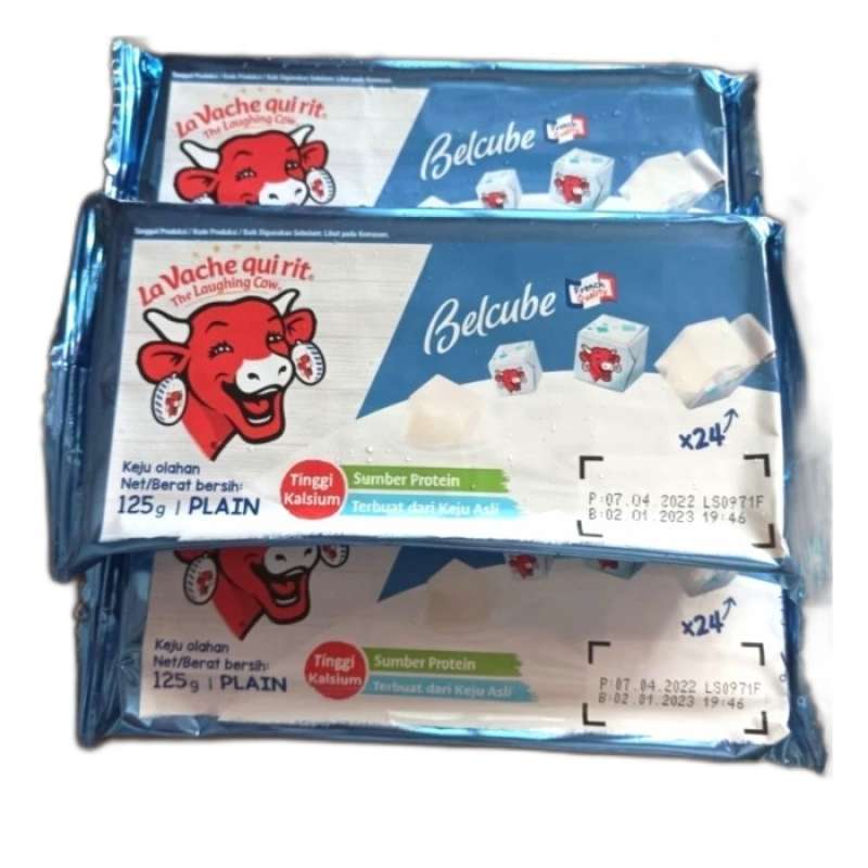 Promo The Laughing Cow Belcube Cheese Plain 125Gr Diskon 23% di Seller ...