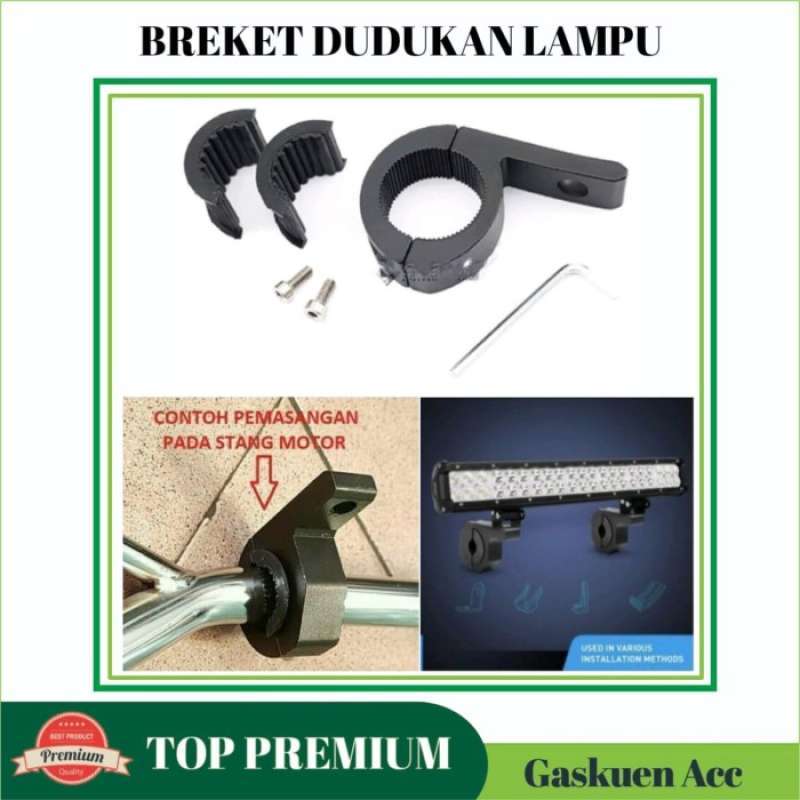 Promo Breket Dudukan Lampu Di Pipa Stang Crashbar Tubular Universal ...