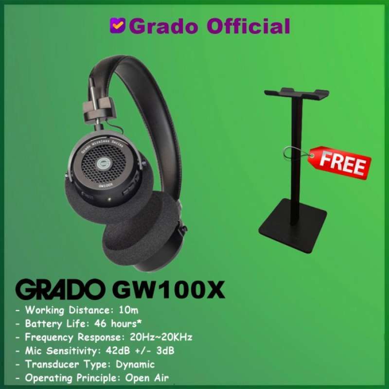 Promo GRADO GW100 v2 Wireless Bluetooth Headphones GW 100 Diskon 9% di ...