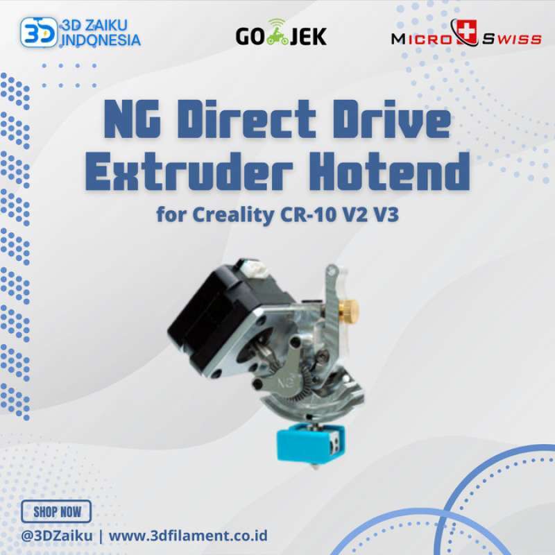 Promo Micro Swiss Ng Direct Drive Extruder Hotend For Creality Cr-10 V2 V3 Diskon 23% di Seller ...