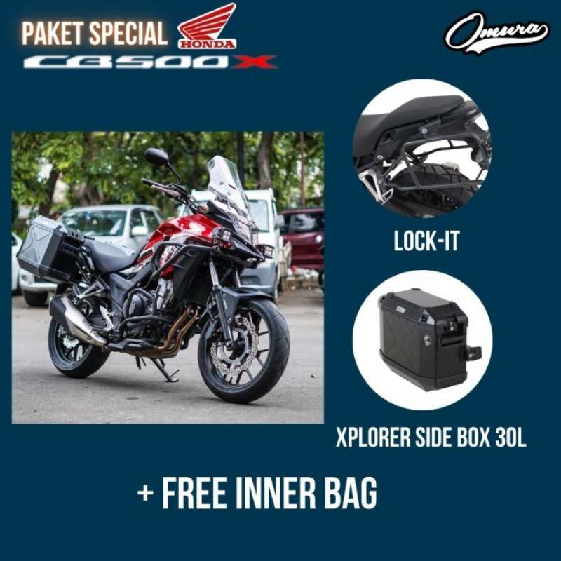 Promo Paket Side Box Samping Untuk Motor Honda CB500X Hepco&Becker ...