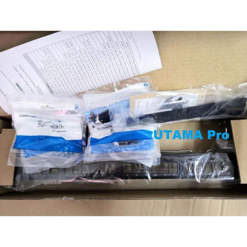 Promo AMP Commscope Patch Panel 24 Port Cat6 Loaded Diskon 23% di ...