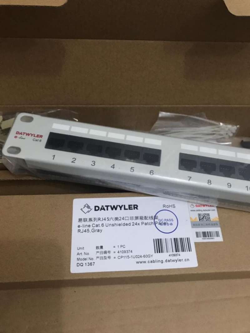 Jual Datwyler Patch Panel 24 Port Cat6 Loaded Di Seller Hunter Shop ...