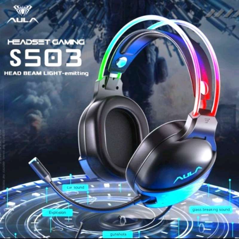 Jual headset gaming RGB breathing gaming Henset aula S503 di Seller ...