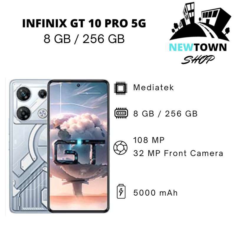 Jual INFINIX GT 10 PRO 5G 8/256GB GARANSI RESMI [PROMO] di Seller Newtownshop - Semolowaru, Kota ...